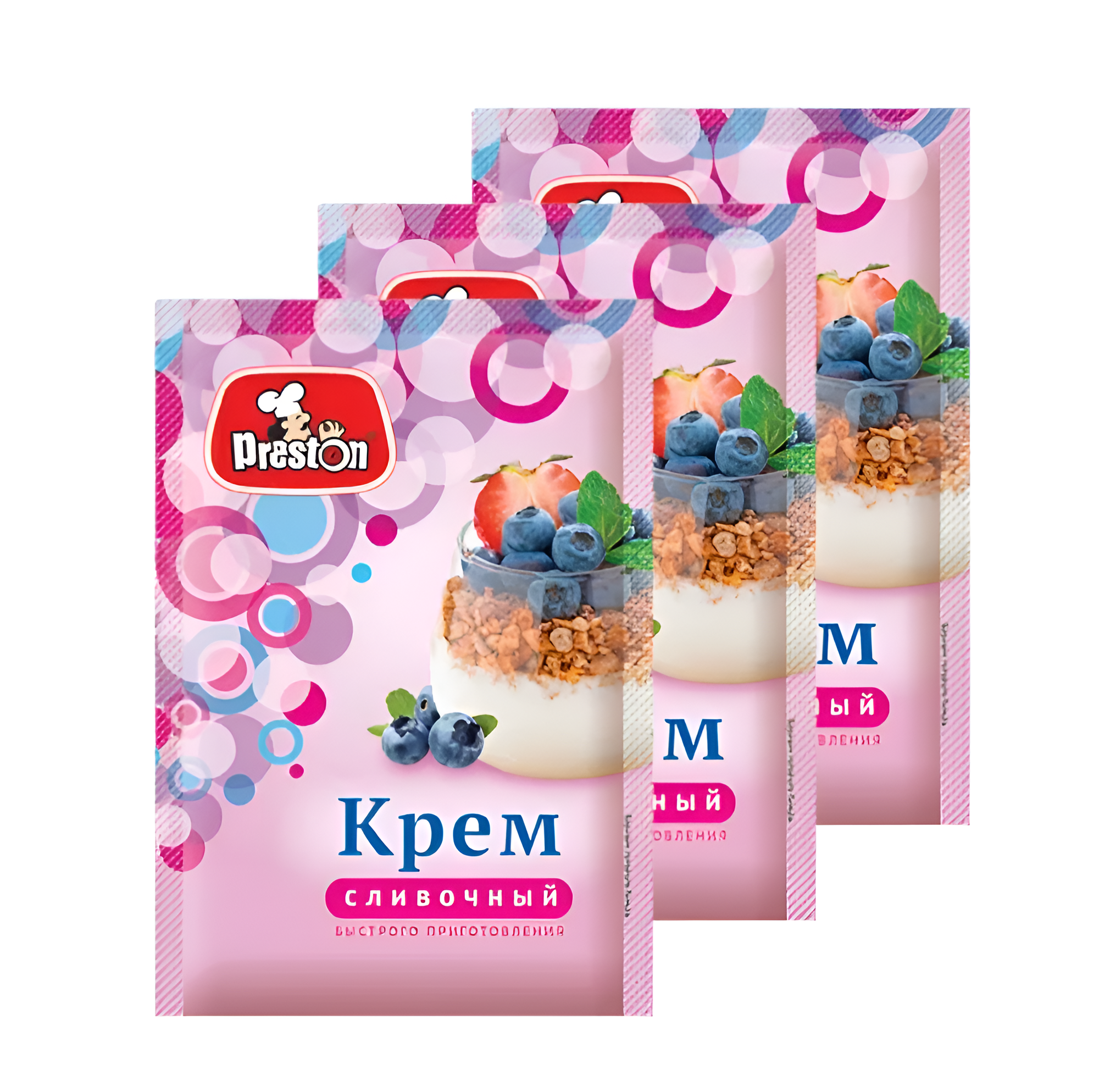 Крем сливочный Preston, органический, без глютена, 70 г, 3 шт