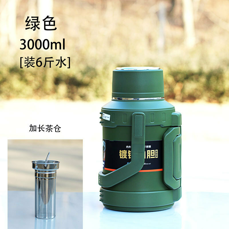 Термос из нержавеющей стали 304 с ручкой, портативный дорожный чайник для использования на открытом воздухе, чайник объемом 5 литров, оптовая продажа и покупка в больших количествах с нанесением логотипа.