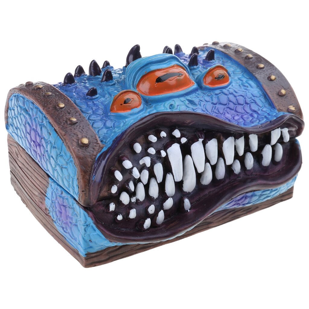 Имитирующий Сундук DND RPG Кубики Коробка для Многогранных Кубиков Ролевые Настольные Игры Монстры Органайзер Украшения Для Дома Подарок