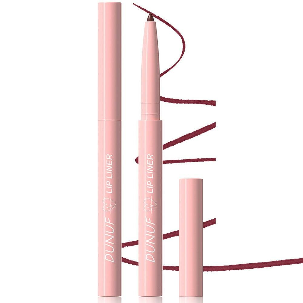 Долговечный матовый водонепроницаемый карандаш для губ, легко наносящийся.