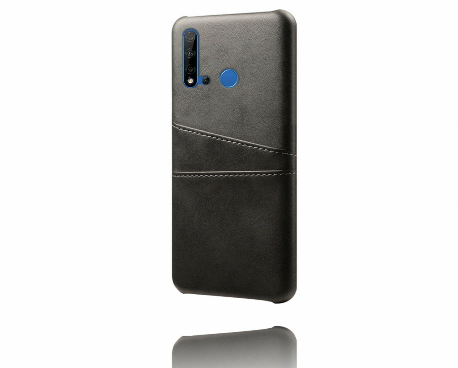 Чехол панель-накладка MyPads для Huawei Honor 8X с визитницей из импортной кожи
