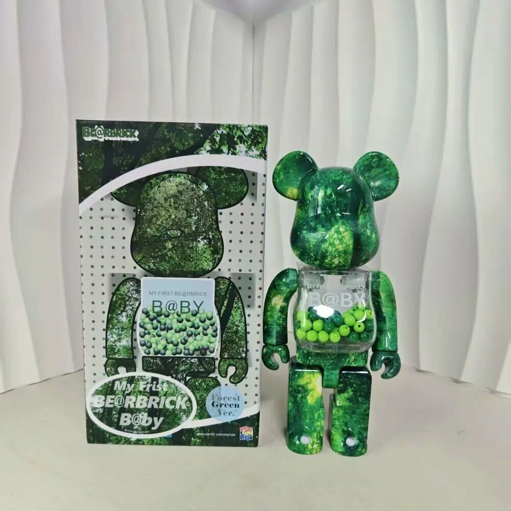 Игрушечная Статуя Медведя Bearbrick 28cm-Forest Qianqiu