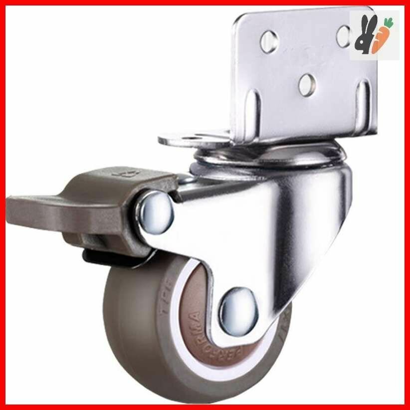 Боковые Г-образные прямоугольные ролики (с тормозами); 1 дюйм*4; боковые прямоугольные ролики для столов, стульев, детских кроваток