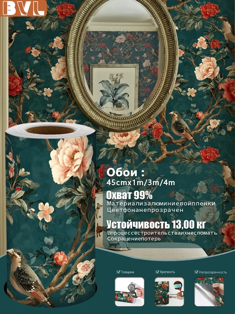 BVL Обои Синтетические 4 м, 0.45 м