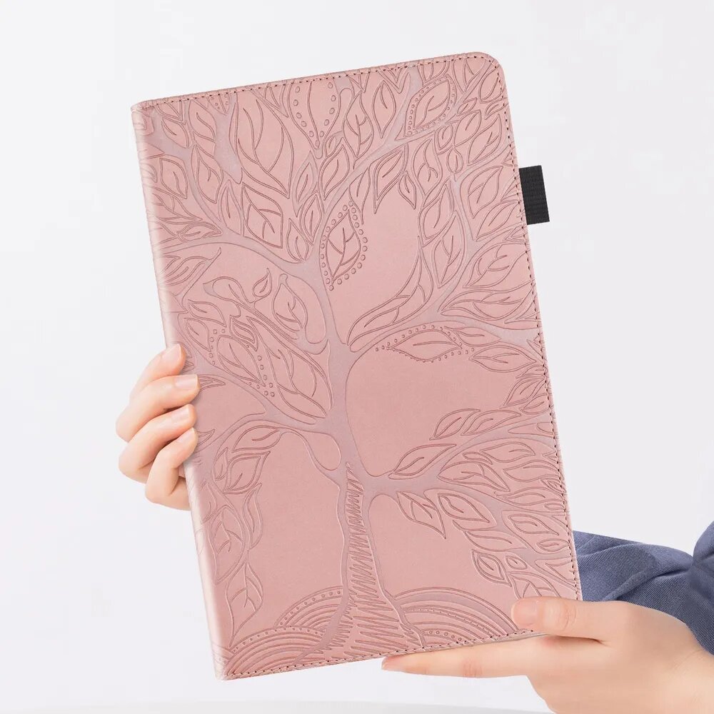 Чехол премиальный для планшета Xiaomi Pad 7 / Pad 7 Pro / Pad 8 / Pad 8 Pro / Poco Pad X1 11.2" Защитная оболочка с рисунком Древа жизни