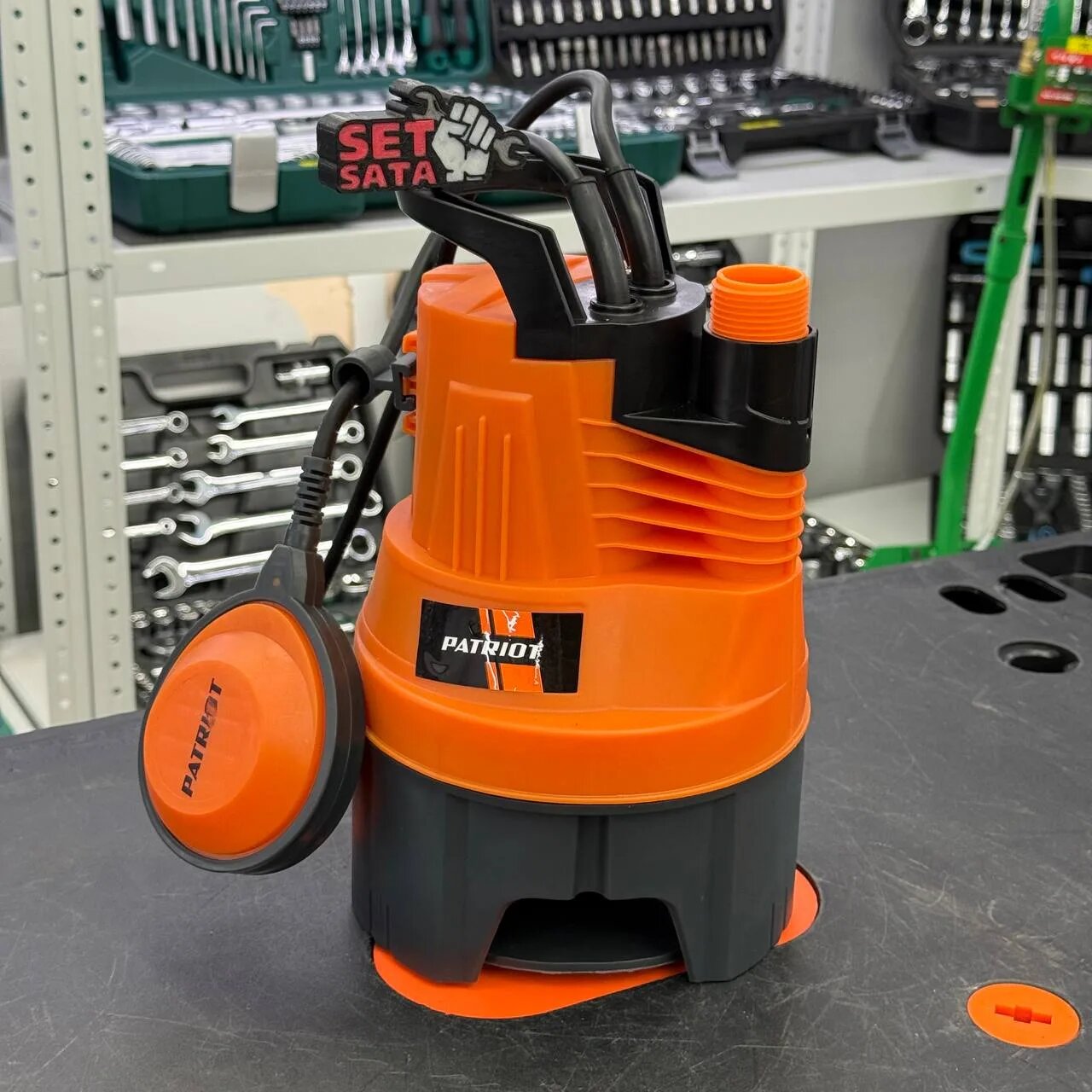 Дренажный насос PATRIOT F 350, погружение до 7 м, 5 м3/ч, пропуск частиц 35мм