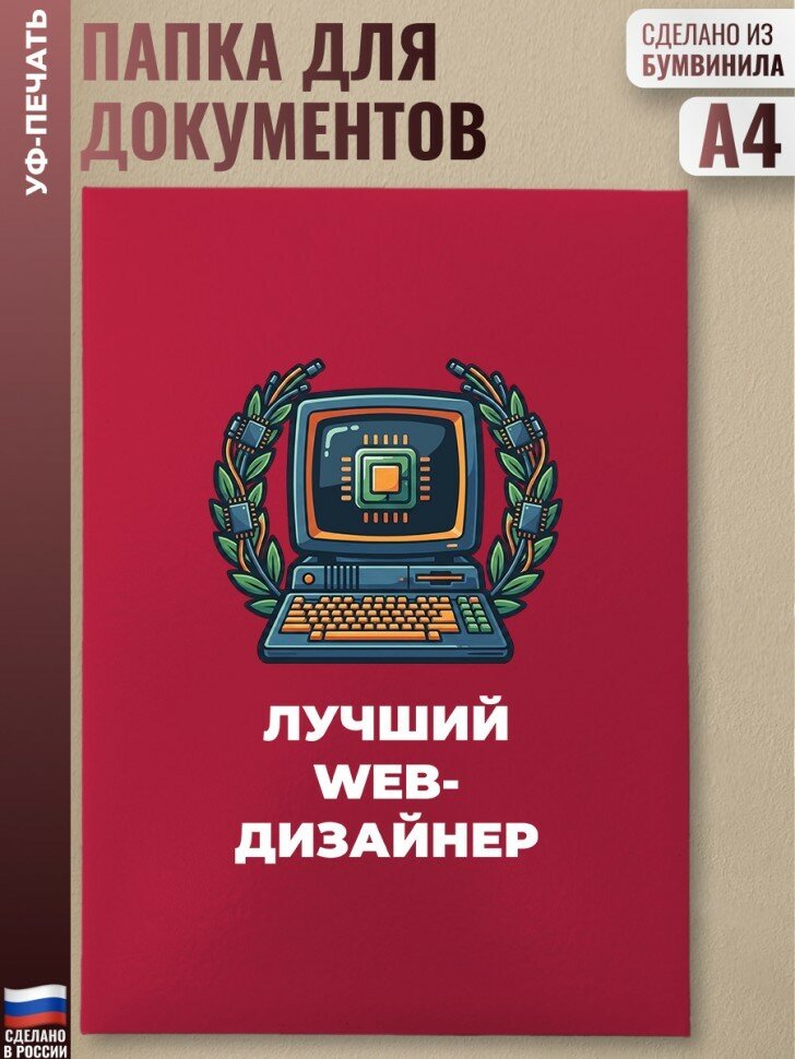 Красная папка "Лучший Web-дизайнер"