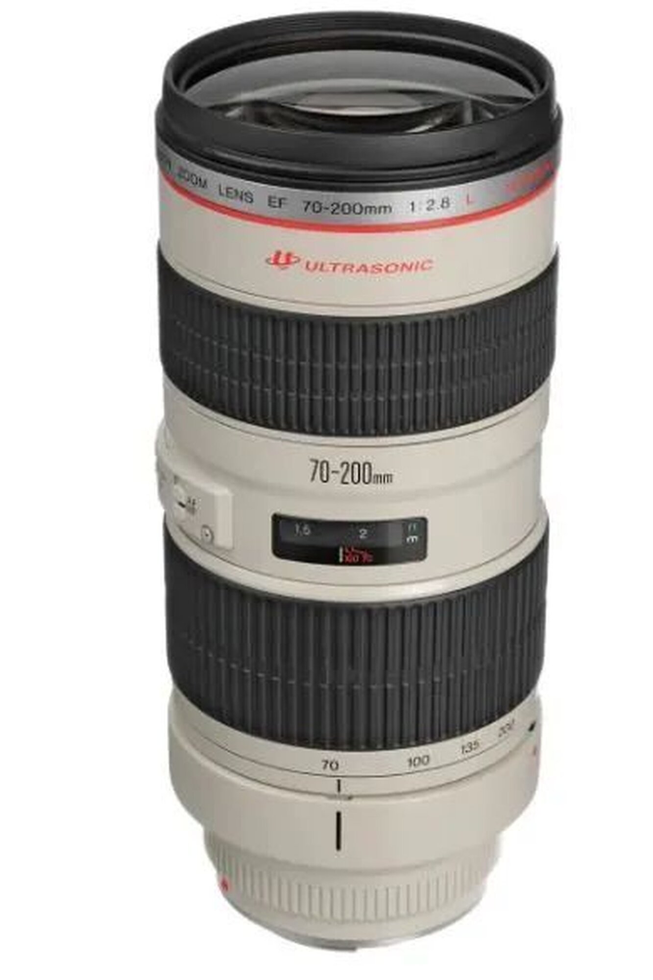 Телеобъектив Canon EF 70-200mm f/2.8L USM, автофокус, белый, вес 1400г