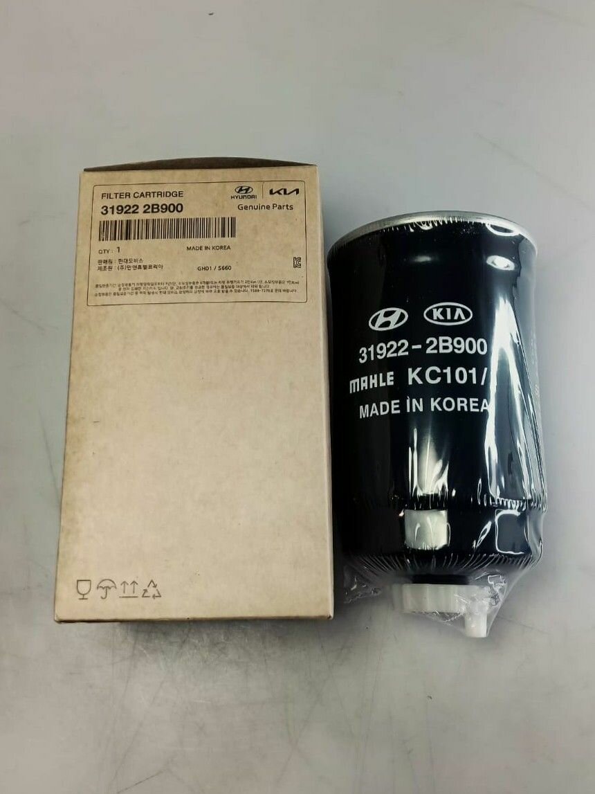 Фильтр топливный (дизель) Hyundai Kia 319222B900 для Accent H-1 i30 Santa Fe Verna Sonata Getz i40 Grandeur ix55 Matrix Veracruz Azera, Хендай, Киа, Соната