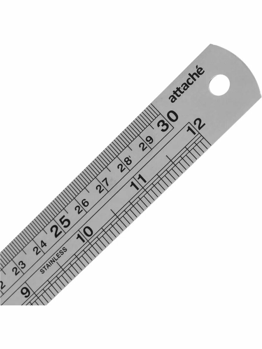 Металлическая линейка 30см для точных измерений