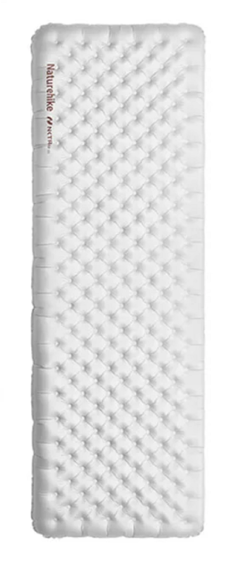 Коврик надувной Naturehike 196х64х12 см, серебристый карбон CNK2450WS015-CSS196