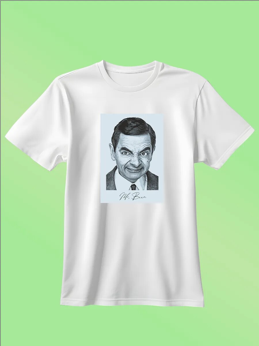Футболка с принтом Mr Bean юмор арт