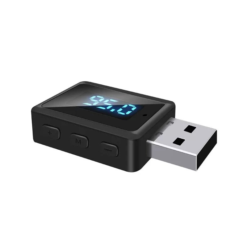 Приемник беспроводного аудио с Bluetooth, стерео-звуком без потерь, черный цвет, для автомобиля, подходит для