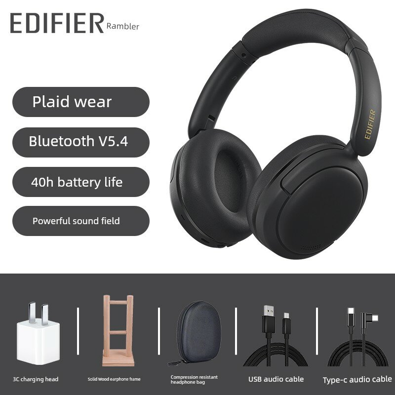 Беспроводные наушники Over-Ear Bluetooth W800BT Free Базовый набор в черном цвете