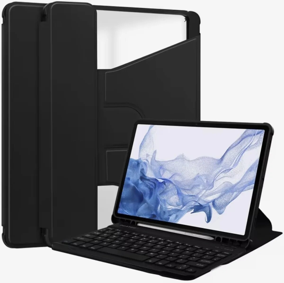 Чехол для Samsung Galaxy Tab S9 с клавиатурой, искусственная кожа