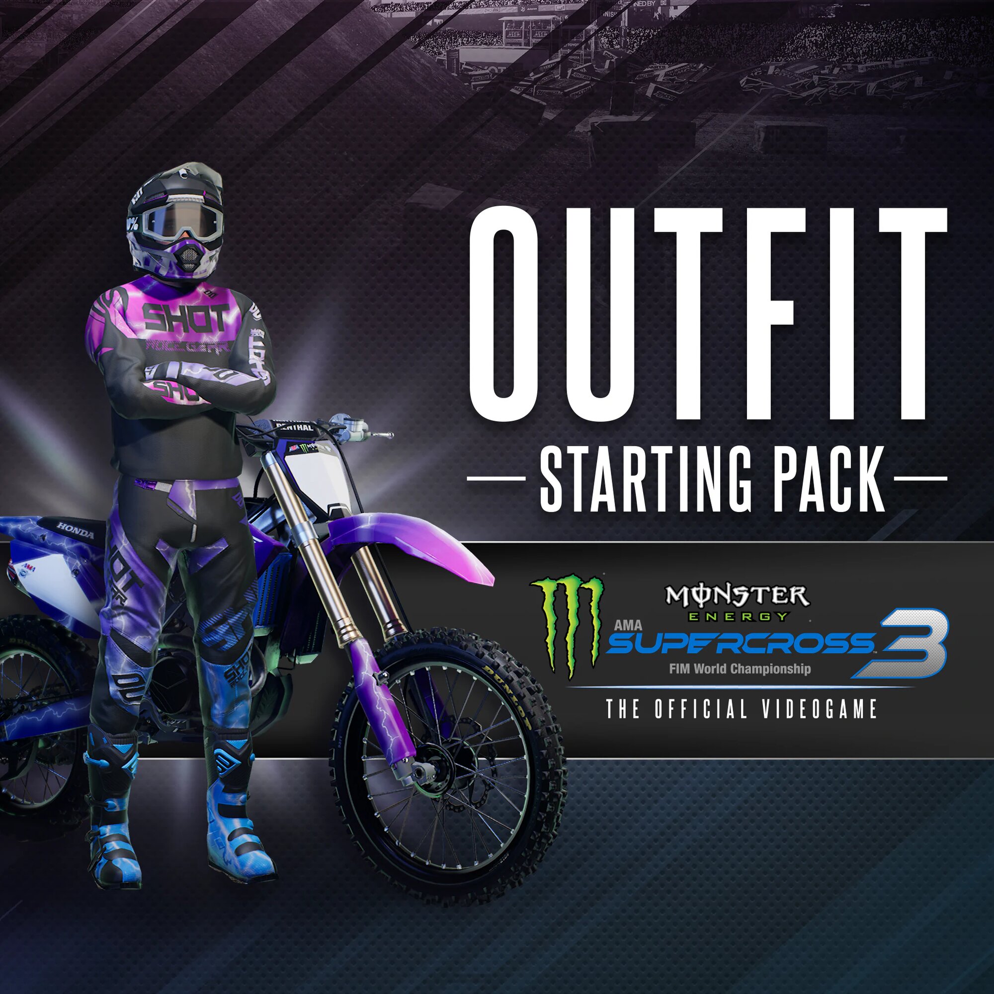 Дополнение Monster Energy Supercross 3 - Outfit Starting Pack, цифровое издание PlayStation 4, регион Индия / код пополнения баланса
