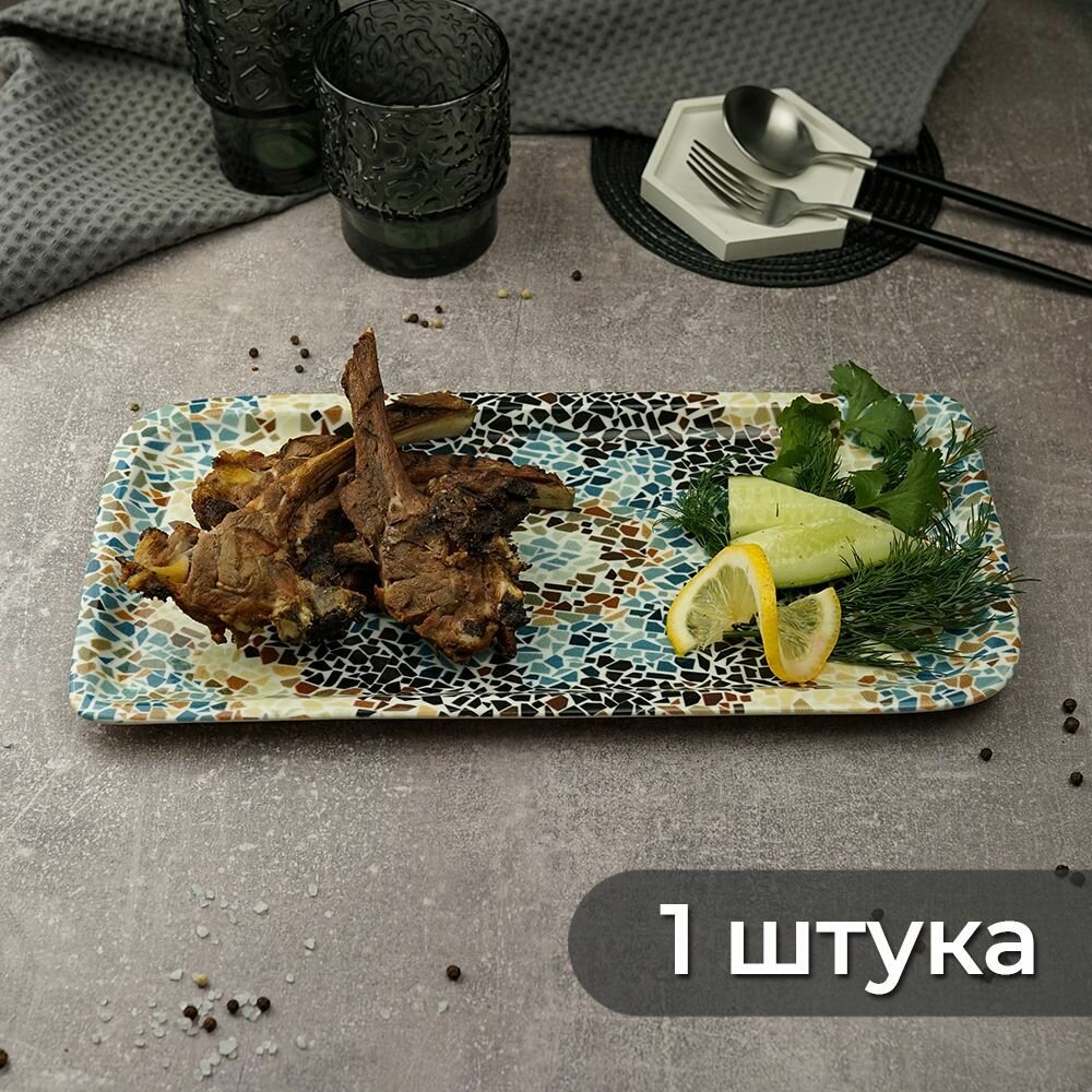 Блюдо для подачи, 35х16 см, фарфор, Armonia (прямоугольное)