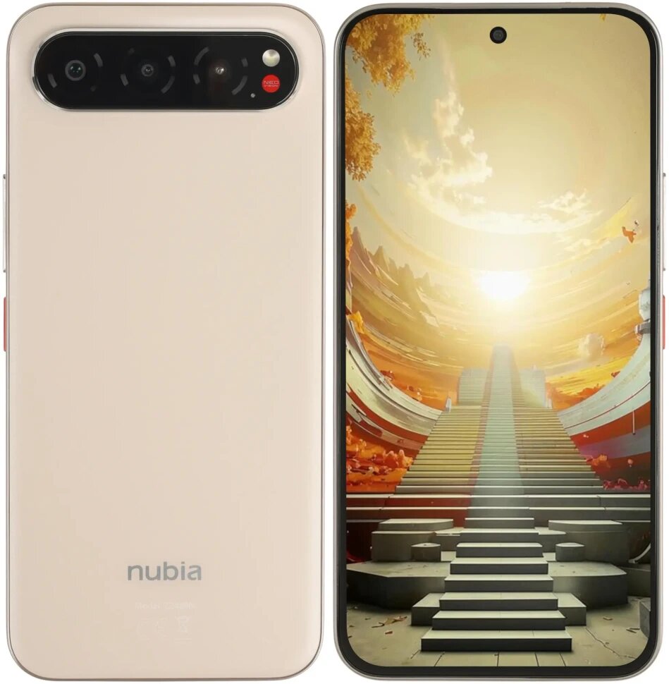 6.78" Смартфон Nubia Air 8/512 ГБ, 2720x1224, AMOLED, 120 Гц, 5G, бежевый