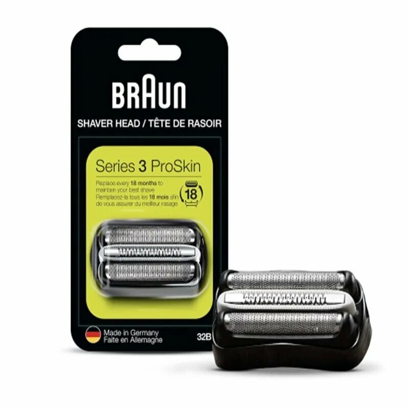 Сетка и режущий блок 32B для электробритв Braun Series 3, сменная головка для бритвы