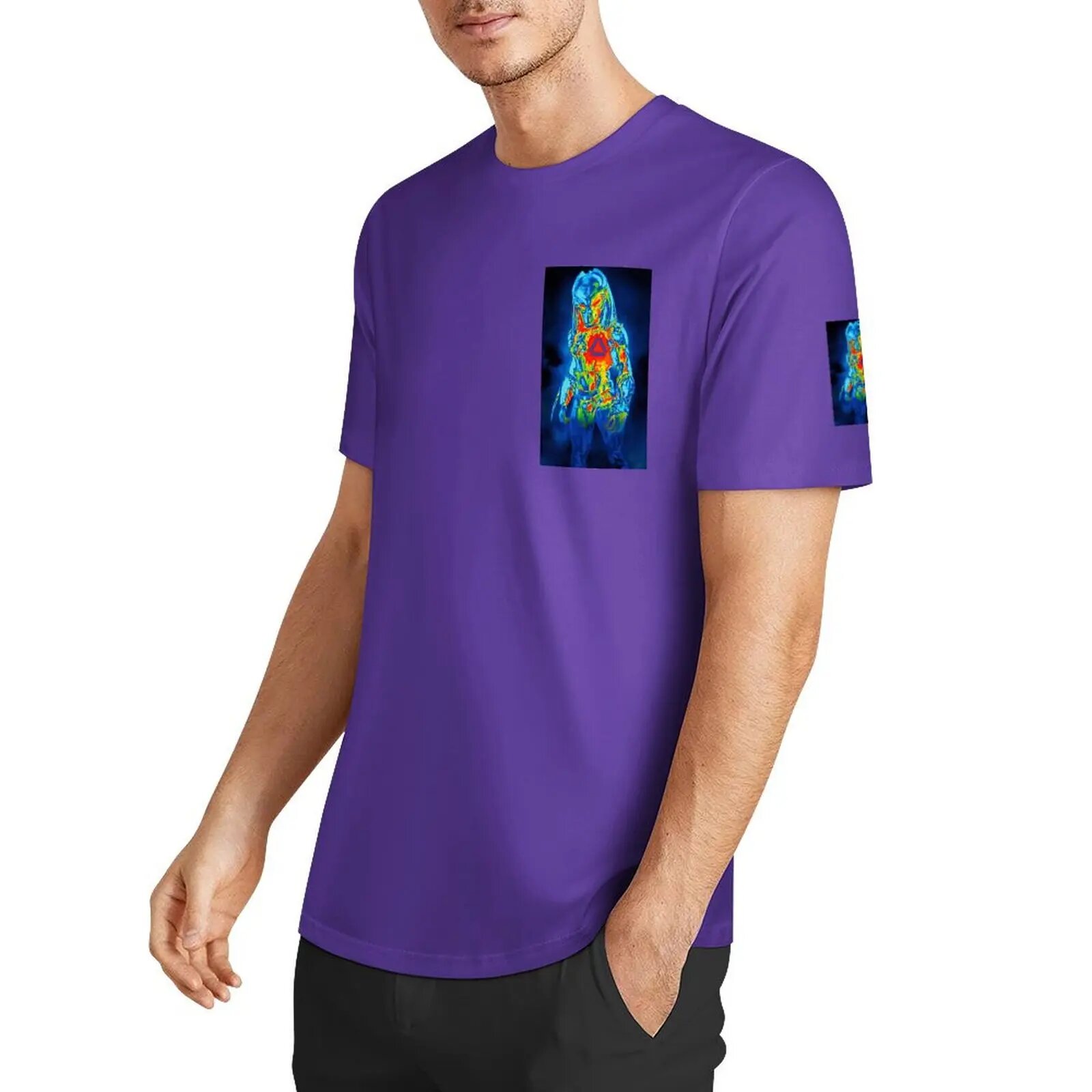 Футболка мужская YeneSen Predator, сиреневая, 2XL