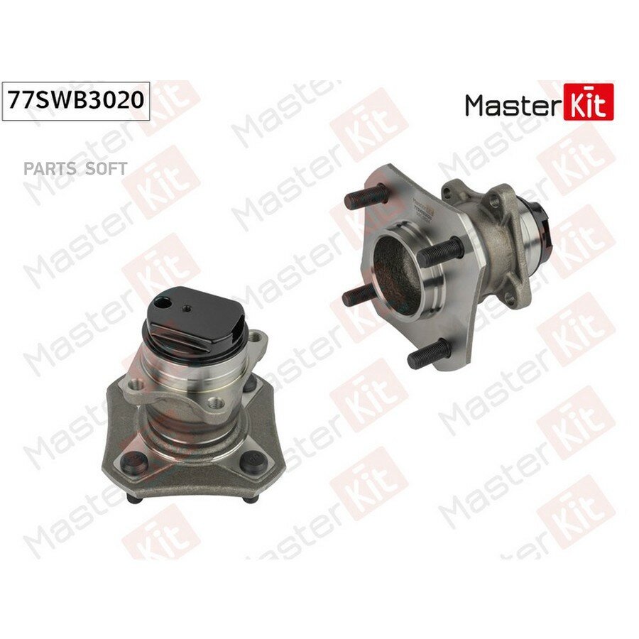 MASTERKIT 77SWB3020 Ступица в сборе с подшипником | зад прав/лев |
