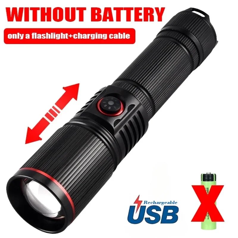 Фонарь USB перезаряжаемый, без аккумулятора