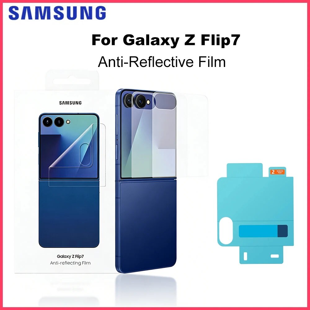 Оригинальная антибликовая пленка Samsung Galaxy Z Flip7 для Galaxy Z Flip 7, прозрачная защитная пленка от бликов EF-UF766