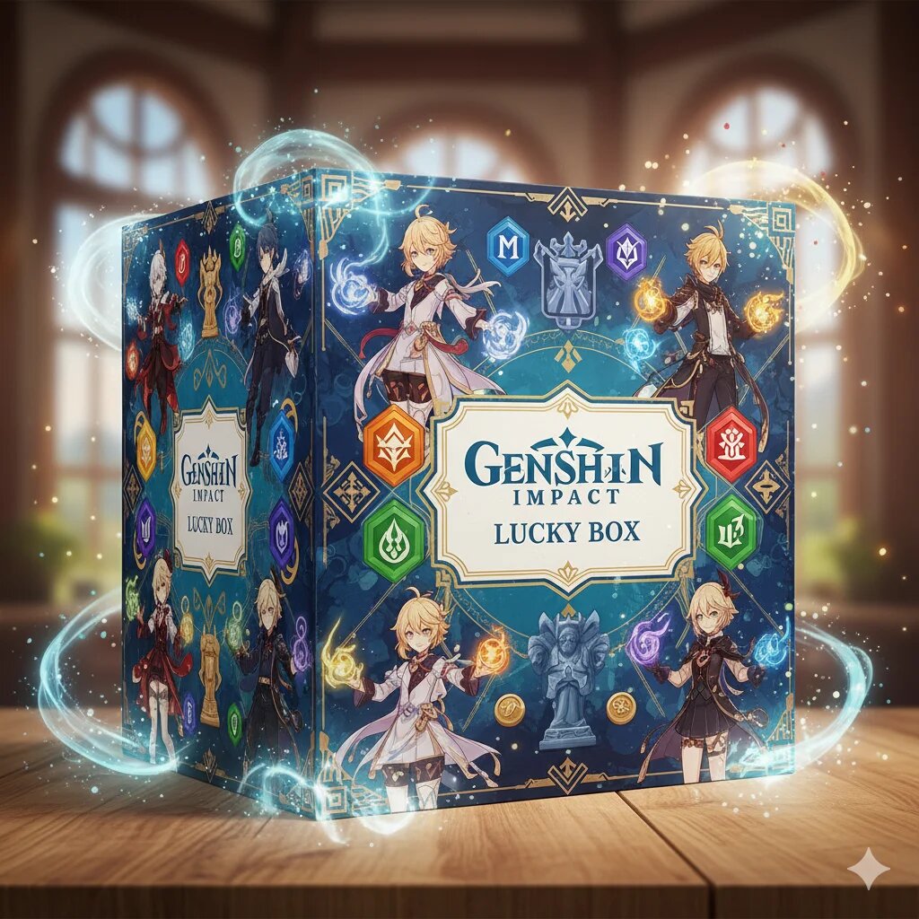 Genshin Impact Lucky Box Bandai, Big Box