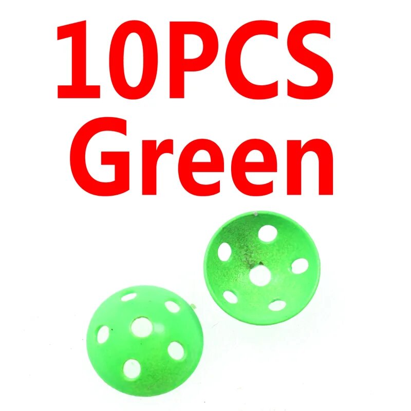 Bimoo Трубки для мушек 10 шт, 10 мм, разноцветные Зеленый, 10PCS Green