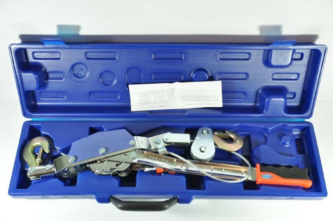 Лебедка Jun Kaung 4t 2.5m 2 крюка HP-160D-case в кейсе