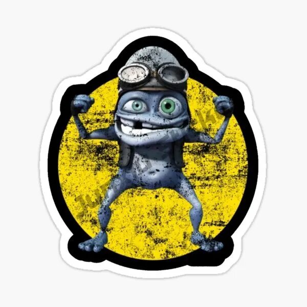 Наклейка Crazy Frog 18 на авто/мото