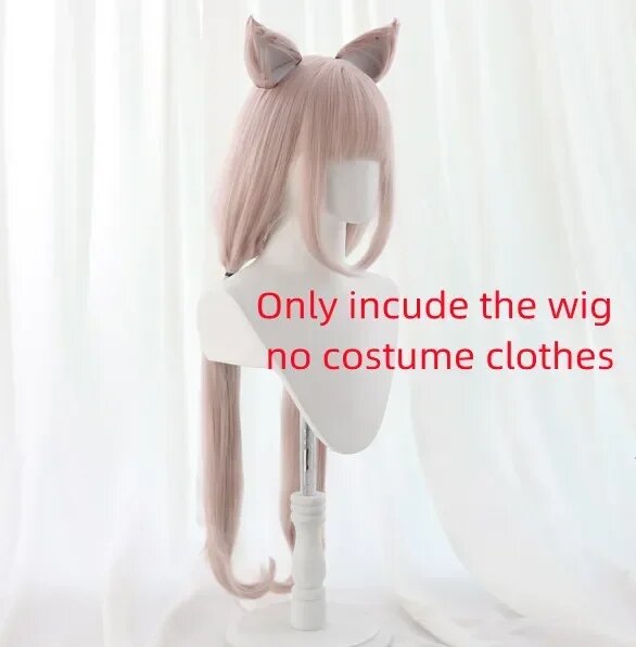 Костюм Ванилы из аниме Nekopara синего цвета для девочек M, Wig Only One Size