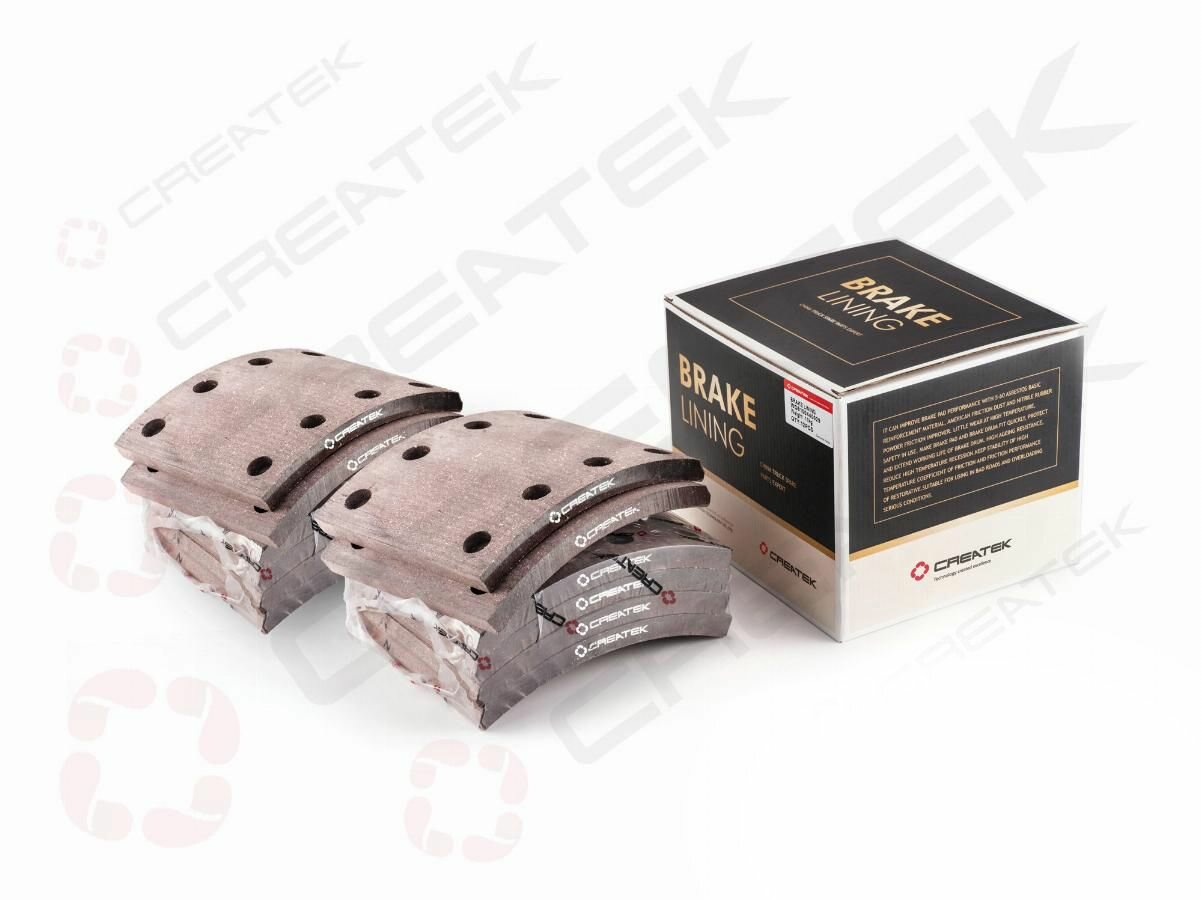Накладка тормозная передняя (8 отверстий) для HOWO/SHACMAN/FOTON с арт. WG9100440029/CK8101 от CREATEK
