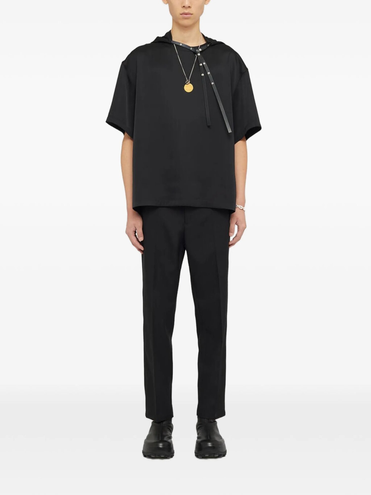 Брюки Jil Sander Pressed-crease trousers, размер 50, black/black — фото 1