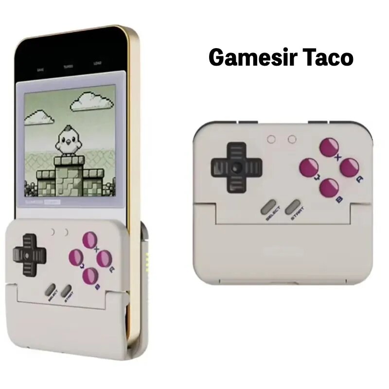 Gamesir Taco Мобильный беспроводной игровой контроллер с вертикальным захватом NES/GBA Emulator Retro Mini Handheld