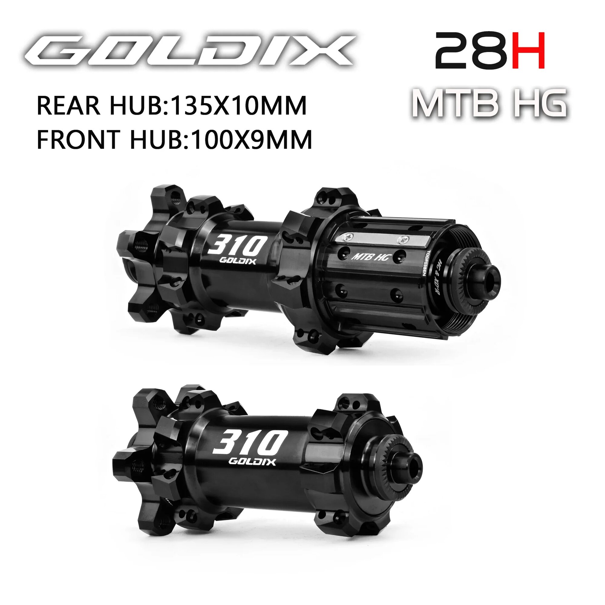 GOLDIX M310 MTB Втулка 28H HG 100x9 135x10