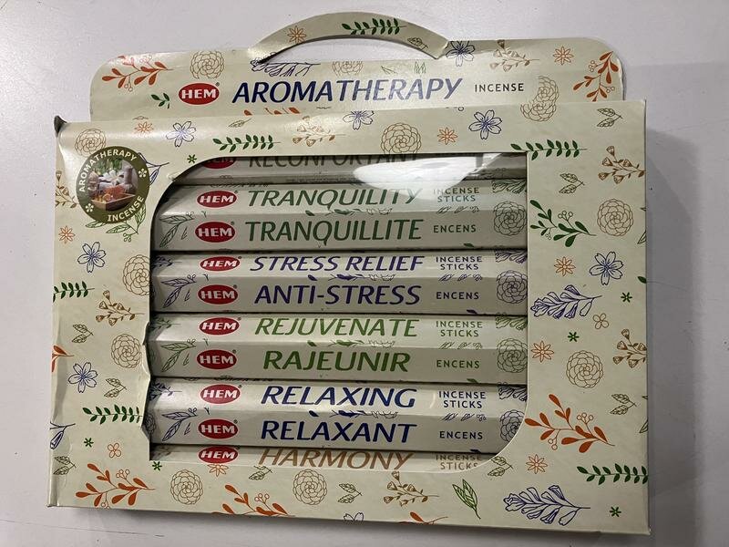 Благовония HEM AROMTHERAPY HEXA GIFT SET набор для ароматерапии из 6 упаковок по 20 палочек