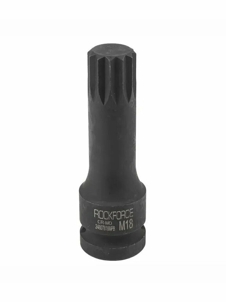 Головка-бита SPLINE ударная M18,1/2" ROCKFORCE