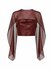 Блуза Alberta Ferretti Sheer-panel corset blouse, размер 42