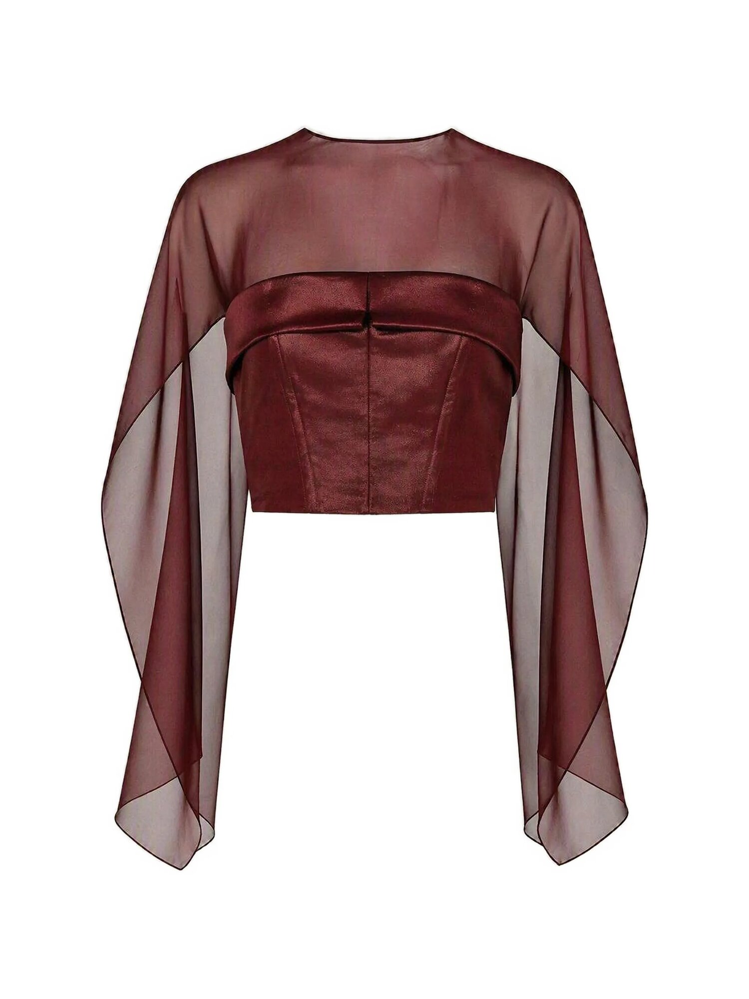 Блуза Sheer-panel corset blouse