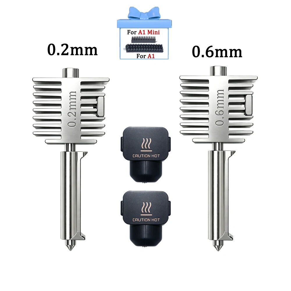 Комплект хотэнда Sprouture Lab для Bambu Lab A2L/A1/A1 Mini 0.2 0.4mm
