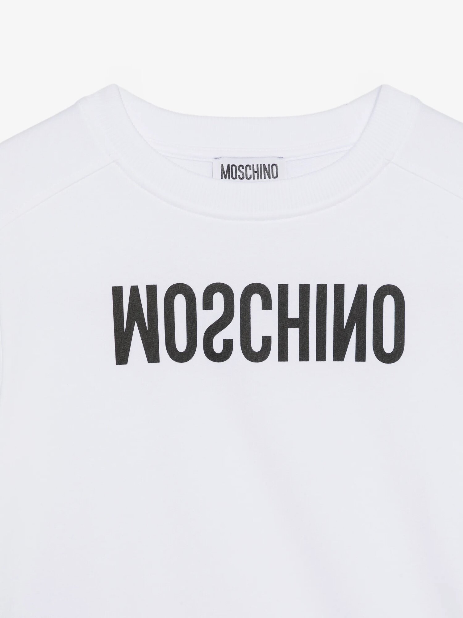 Толстовка MOSCHINO Logo-print sweatshirt, размер 104, белый — фото 1