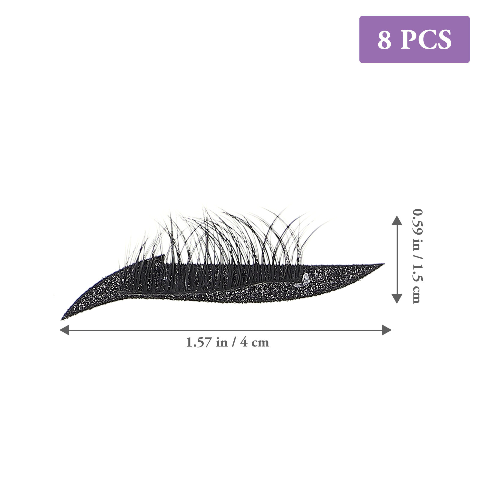 4 Пары Наклейки Для Глаз Черные Стикер Для Подводки Глаз 4x1 5Cm