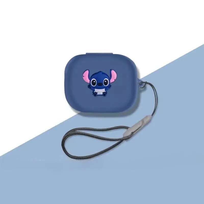 Силиконовый чехол для Realme Buds Air8, Синий, Stitch