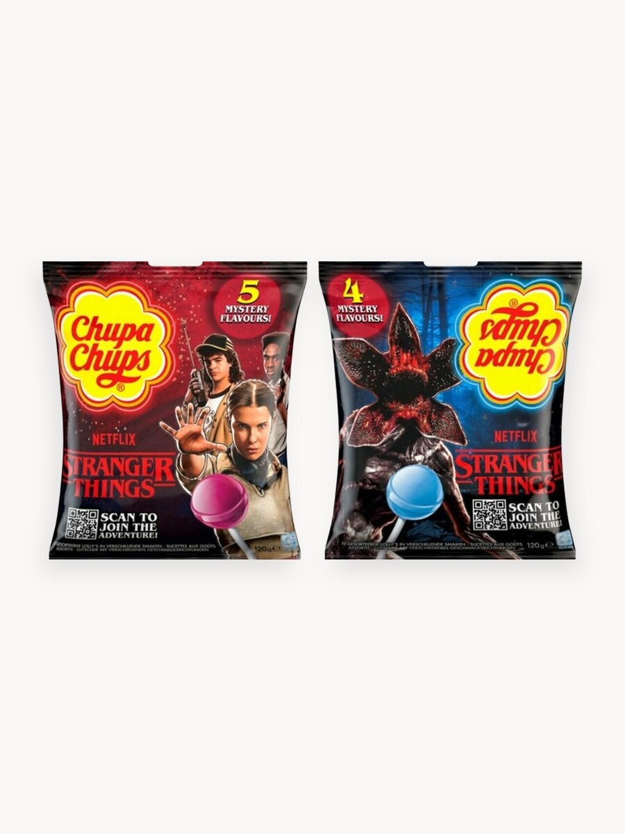 Карамель леденцовая Chupa Chups Stranger Things (Очень странные дела), 120 грамм