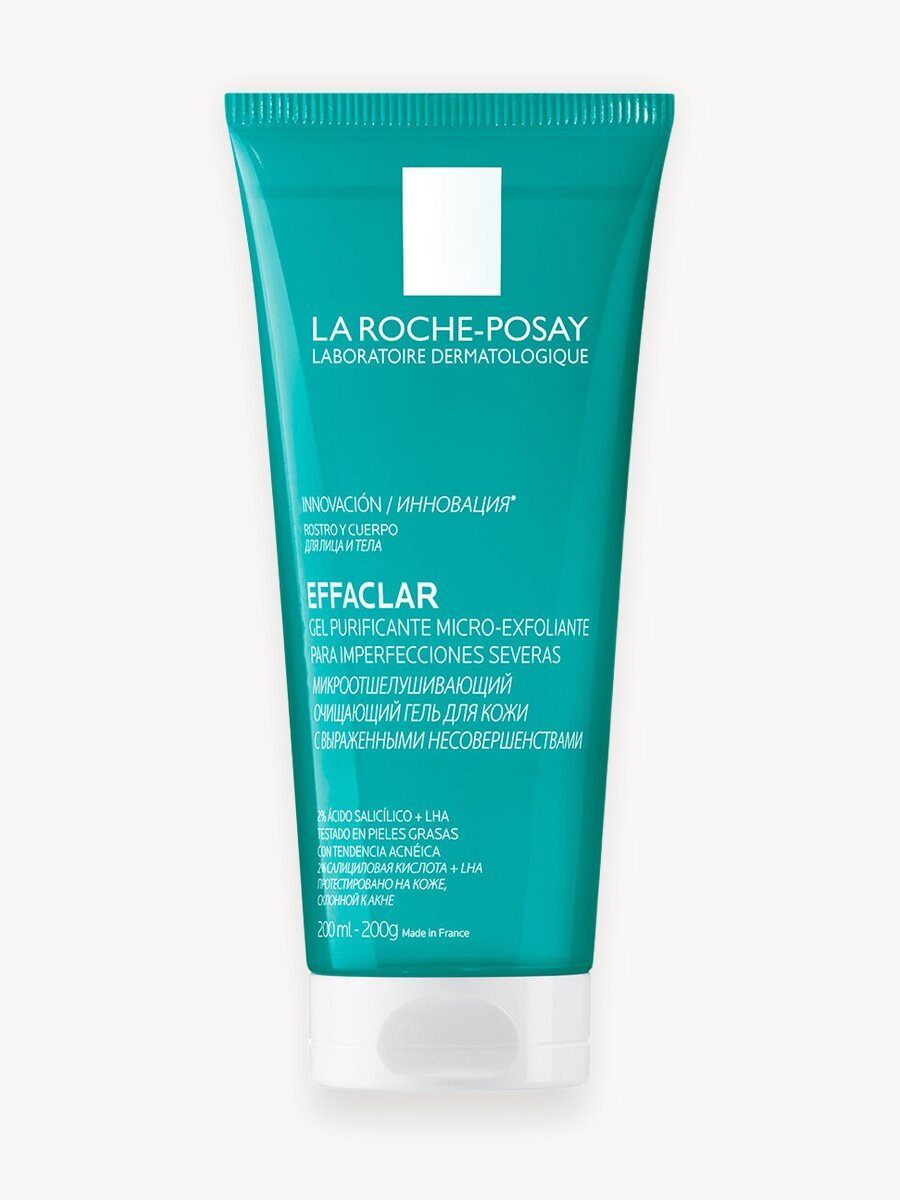 Очищающий микроотшелушивающий гель LA ROCHE-POSAY EFFACLAR, 200 мл