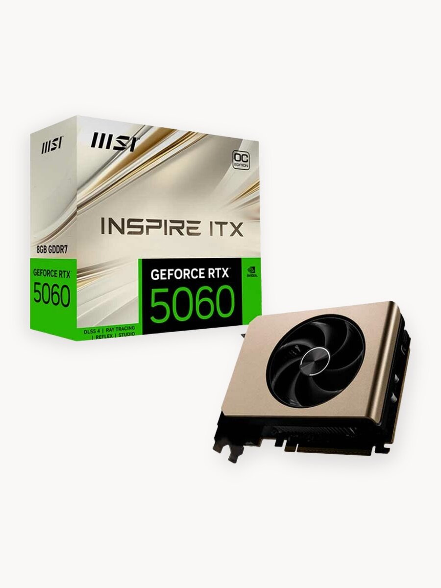 Видеокарта MSI GeForce RTX 5060 8G INSPIRE ITX OC