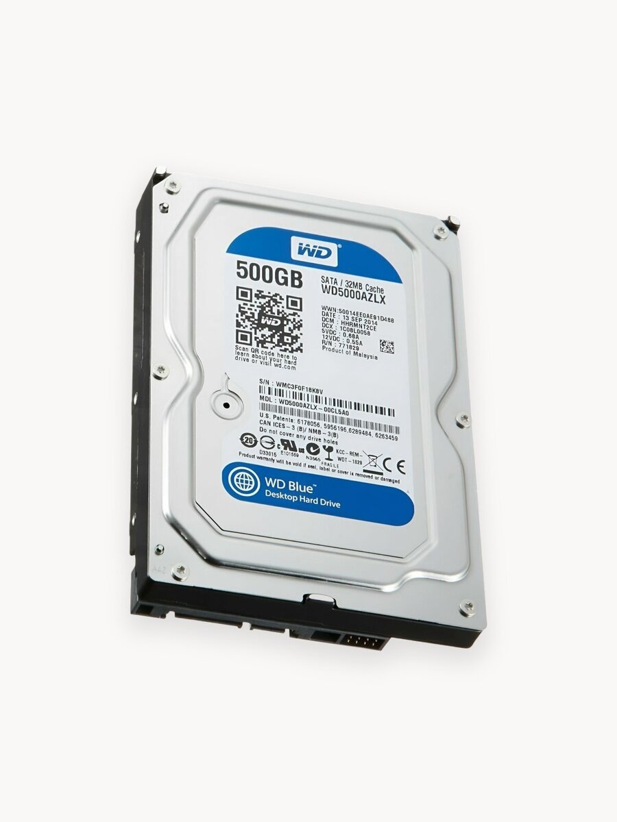 Внутренний жесткий диск WD blue 500 Гб 3.5 WD5000AZLX