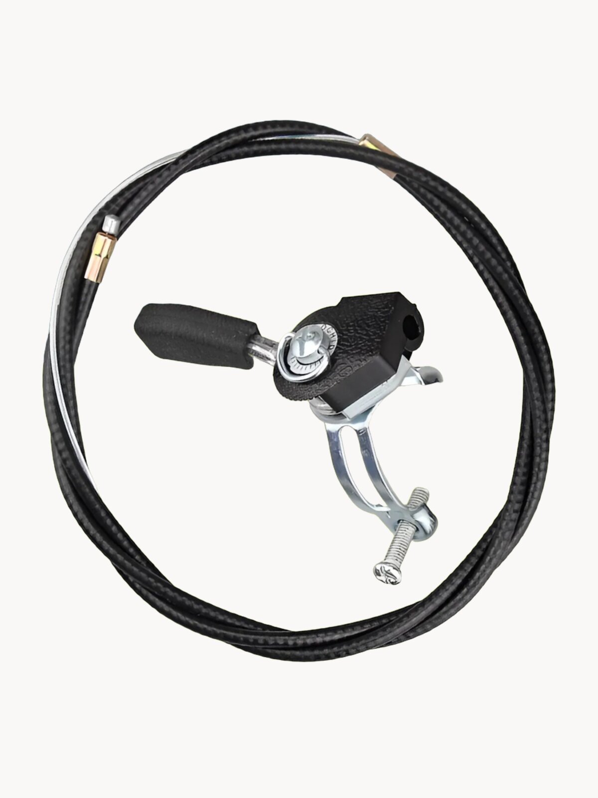 Трос газа с ручкой 1450/1650 для мотоблока, культиватора, виброплиты (универсальный), тросик с ручкой регулировки газа снегоуборщика на мотокультиватор