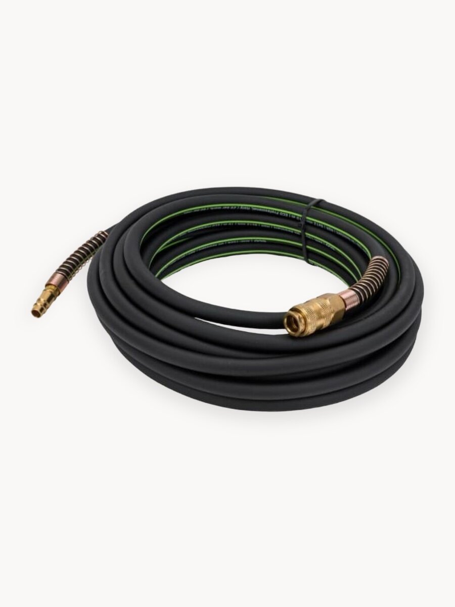 Шланг для компрессора маслостойкий армированный ECO 6/12 мм 10 м быстросъемами (AHR-1006)